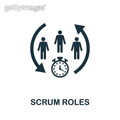 Scrum Roles icon. Simple element from agile method collection. Filled ...