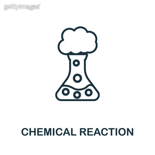 Chemical Reaction icon. Simple line element from biotechnology icons ...