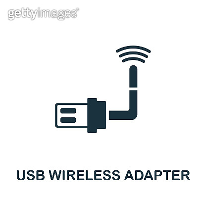 Usb Wireless Adapter icon. Simple illustration from wireless devices ...