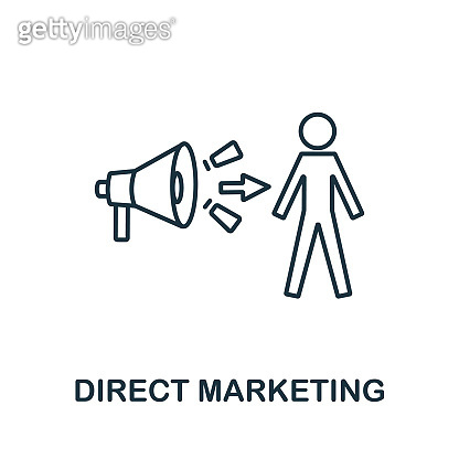 Direct Marketing icon from digital marketing collection. Simple line ...