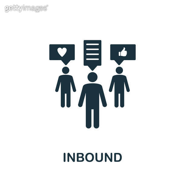 Inbound icon. Simple element from community management collection ...