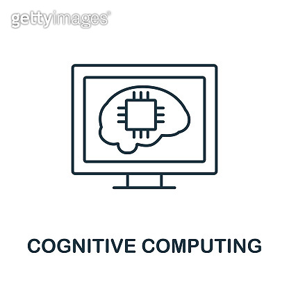 Cognitive Computing icon. Creative simple symbol from fintech ...