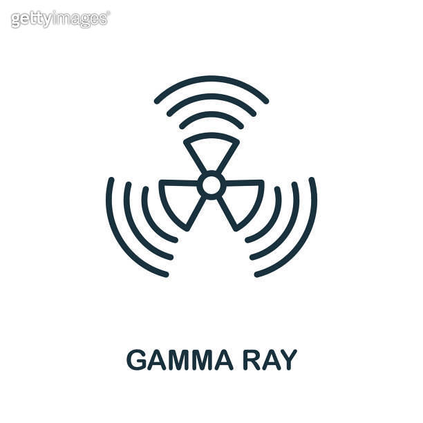 Gamma Ray icon. Simple line element from biotechnology icons collection ...