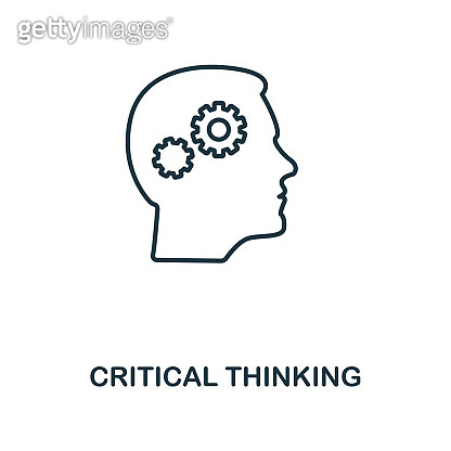 Critical Thinking icon. Line style element from personality collection ...