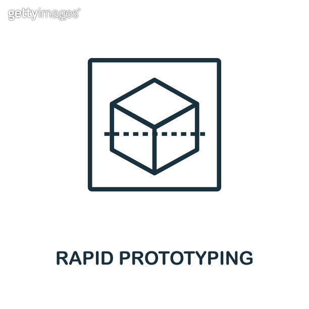 Rapid Prototyping icon outline style. Thin line creative Rapid ...