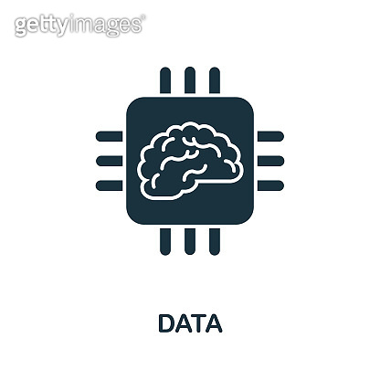Data icon from digitalization collection. Simple line Data icon for ...