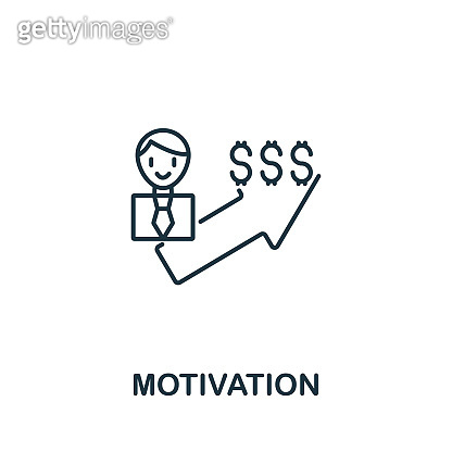 Motivation icon from teamwork collection. Simple line element ...