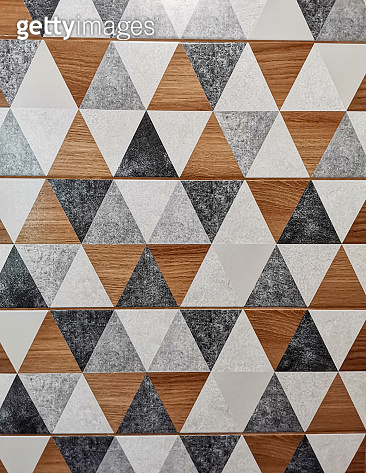 Textured triangles pattern of neutral palette 이미지 (1427138781) - 게티이미지뱅크