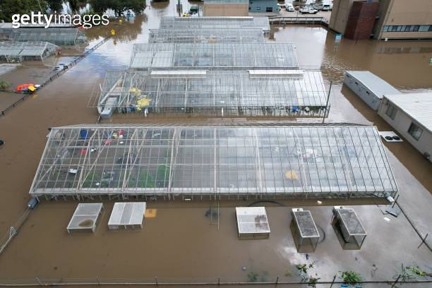 Aerial photo of Brisbane 2022 Flood around UQ Saint Lucia 이미지 ...