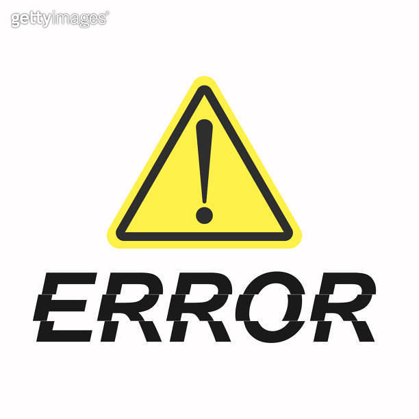 Information sign web template isolated text of glitch error word icon ...