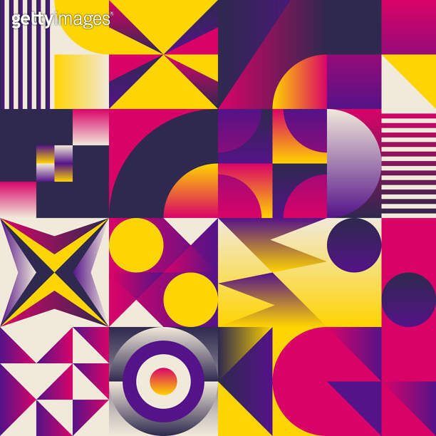 Colorful Geometric Art Graphics Vector Pattern Design Background 이미지 ...