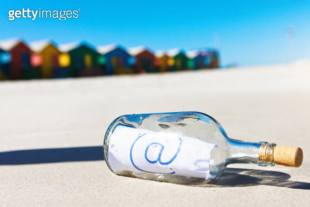 Castaway's message in a bottle on a beautiful coastline contains note ...