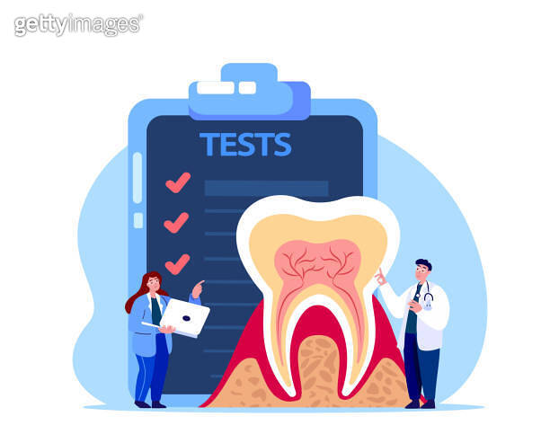 Dentists Scientists Stomatologists Doctors Examine Tooth dental X Ray ...