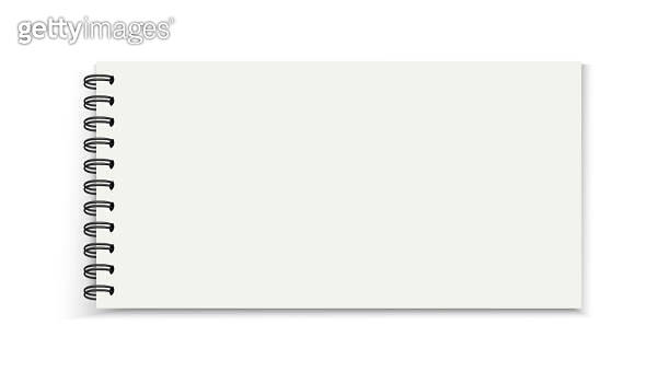 Spiral Notebook Template - Empty Vector Illustration With Copy Space ...