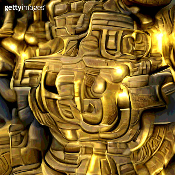 Abstract ancient background. Stone carving in the style of the ancient ...