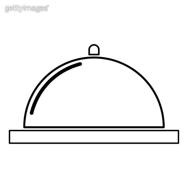 Covered dish with food. Food illustration. Dish icon set. Vector ...