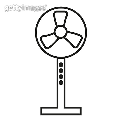 fan icon. Simple flat symbol. Vector illustration. Stock image ...
