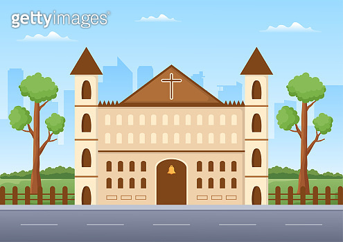 Cathedral Catholic Church Building with Architecture, Medieval and ...