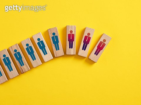 Rise and fall of a business career. Performance decline. Employee ...