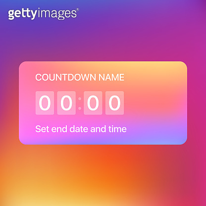 Countdown vector illustration. Countdown name, set and time and date ...