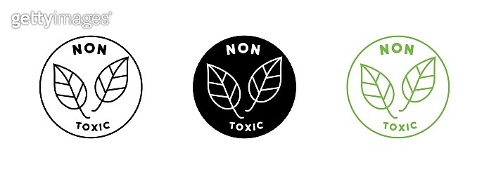 Green care and non-toxic from science technology. Label non toxic for ...