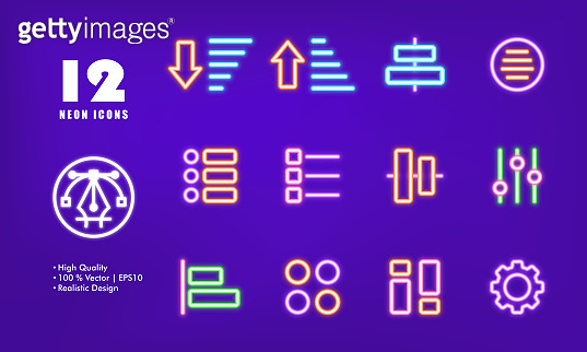 Navigation menu set icon. Order, arrows up, down, alignment, list, pictogram, capture, sliders ...