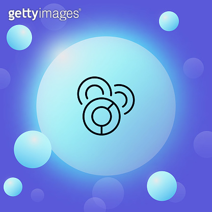 Pie chart line icon. Diagram, analytics, income, business, growth ...