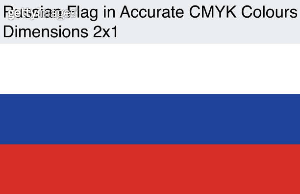 Russian Flag in Accurate CMYK Colors (Dimensions 2x1) 이미지 (1366567239 ...
