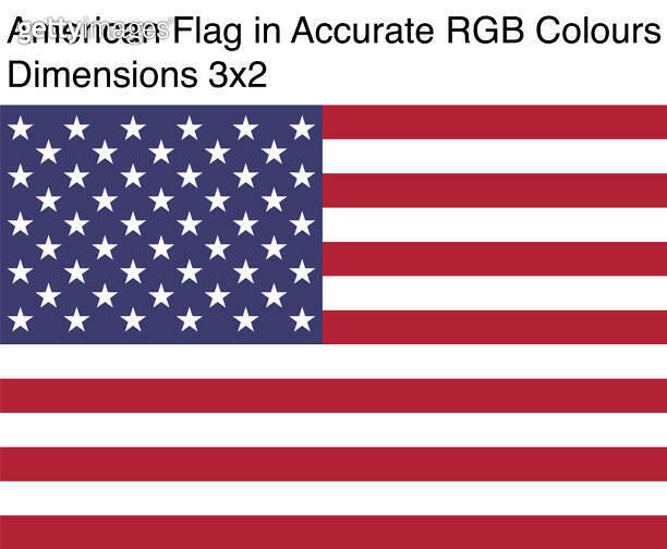 American Flag in Accurate RGB Colors (Dimensions 3x2) 이미지 (1422208079 ...