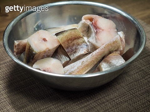 frozen pollack, Seafood, food ingredients, fish (1389064249) - 게티이미지뱅크