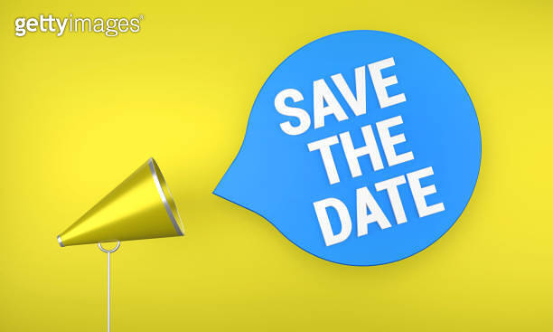 Megaphone and Save The Date Message On Speech Bubble (1402066036) 아이콘 ...