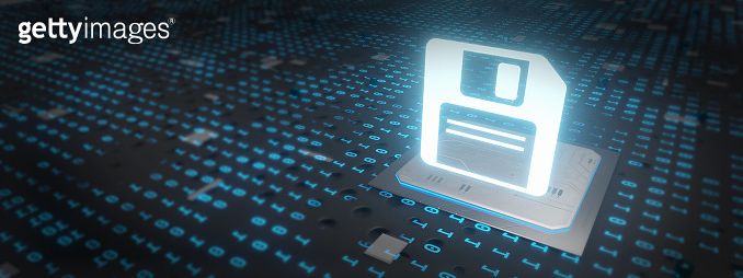 3d hologram symbol of save icon 3D render (1368576638) 일러스트, 무료 일러스트 ...