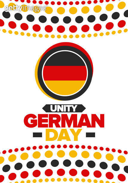German Unity Day. Happy national holiday of unity, freedom and ...