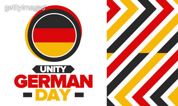 German Unity Day. Happy national holiday of unity, freedom and ...