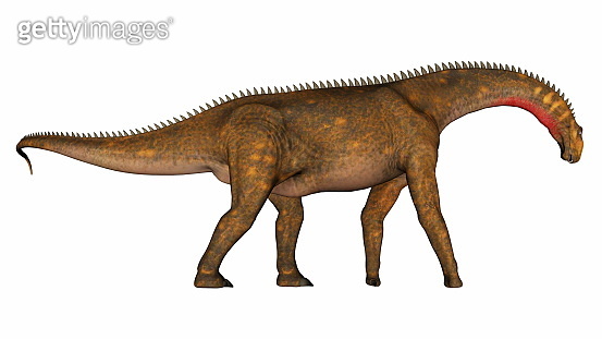 Mierasaurus dinosaur walking peacefully head down - 3D render 이미지 ...