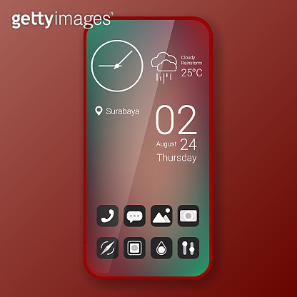 elegant design themes user interface realistic smartphone 이미지 ...
