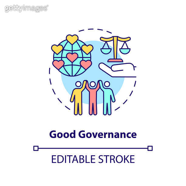 Good governance concept icon (1395533160) 일러스트, 무료 일러스트, 아이콘, 무료 아이콘 ...
