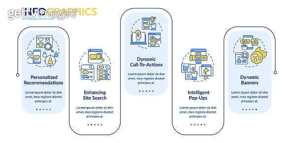 Examples of dynamic content rectangle infographic template 이미지 ...