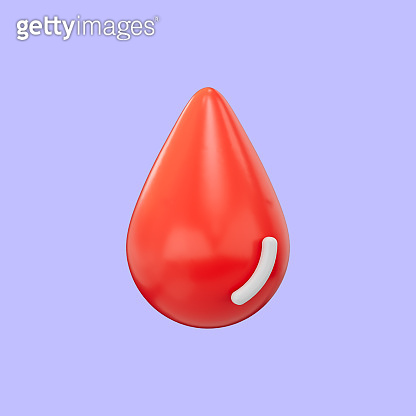 blood drop icon 3d render concept for donation DNA test disease and 이미지 ...