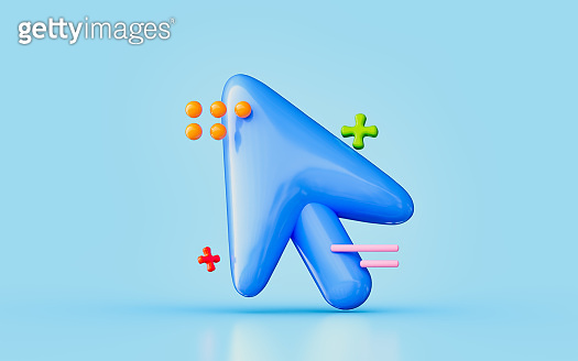 cartoon mouse cursor selection point arrow minimal choice click action ...
