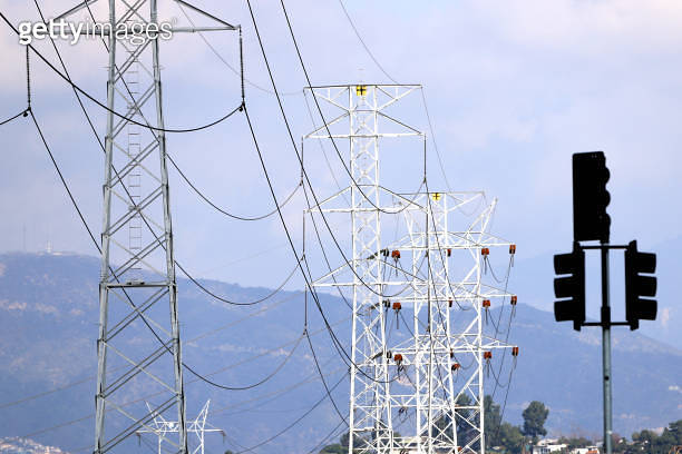 Complicated Transmission tower Matrix at Downtown Los Angeles 이미지 ...