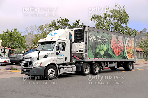 The Delivery Truck of Sysco Corporation 이미지 (1388062892) - 게티이미지뱅크