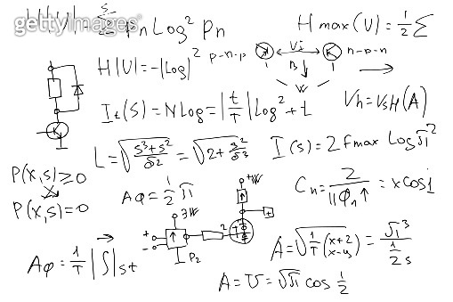 radio engineering schemes. electronic formulas and expressions ...