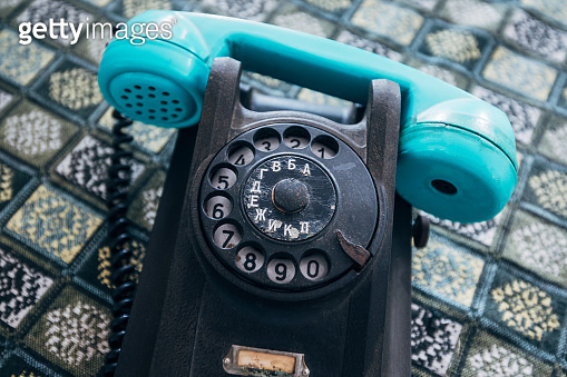 old soviet telephone from the times the soviet union means of ...