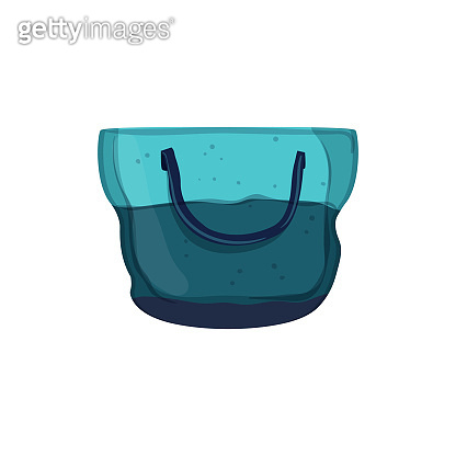 sea beach bag cartoon vector illustration 이미지 (1410237570) - 게티이미지뱅크