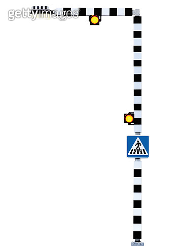 Zebra crossing road sign pedestrian cross alert warning, crosswalk ...