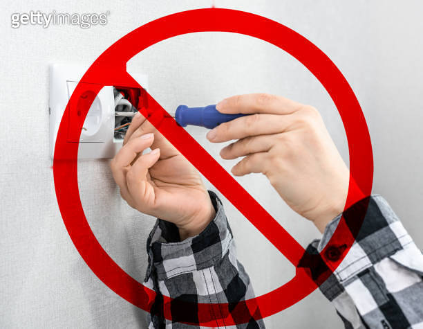 holding screwdriver incorrectly. Incorrect actions when working with ...