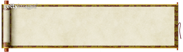 Illustration of Japanese scrolls (1409295272) - 게티이미지뱅크
