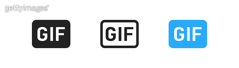GIF animation play button animation outline icon. Social media, button ...