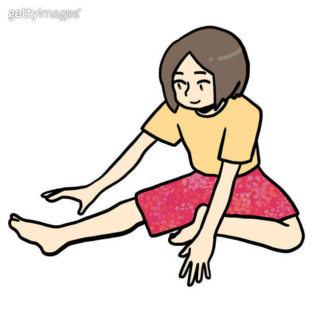 A Woman Who Spreads Her Legs And Stretches Her Legs 이미지 1418388170